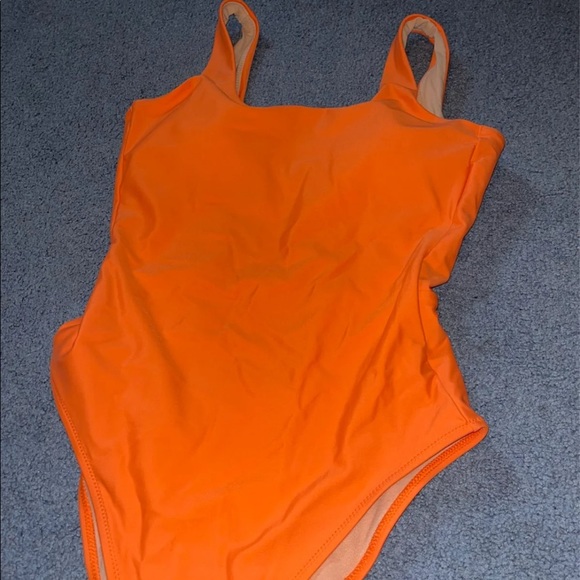 Gymshark | Swim | Gymshark Womens Open Back One Piece Swimsuit Orange ...